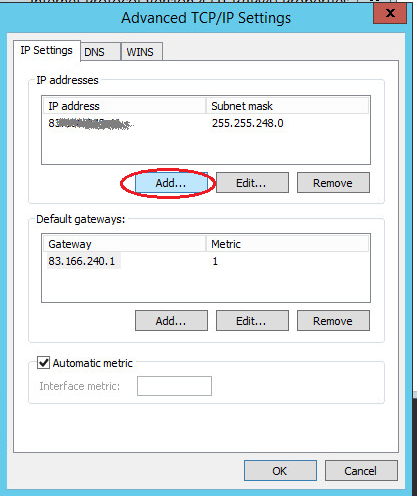 Creating a sub-interface in Windows Server 2012 and 2016